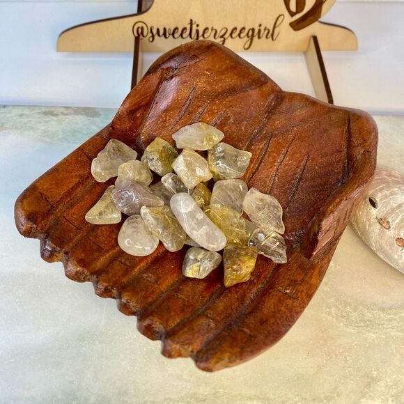 Accents | Naturalbrazilian Rutilated Quartz Tumbled Stone Crystals ...
